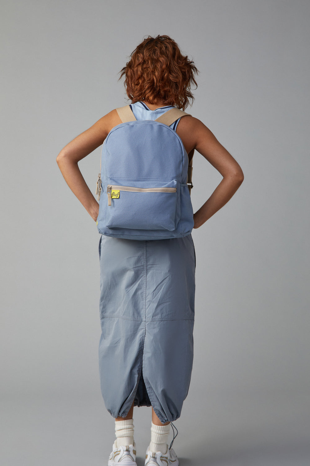 Fluf Backpack for School & Work - Mid Blue