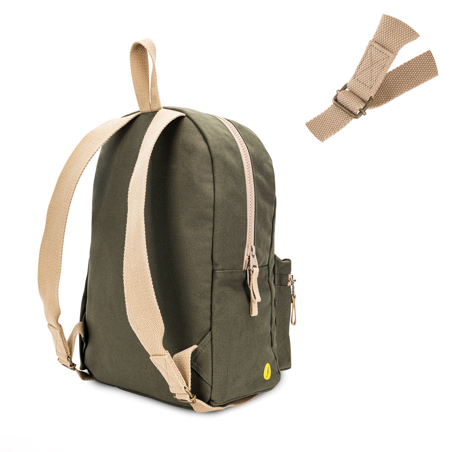 Fluf Backpack for School & Work - Dark Olive