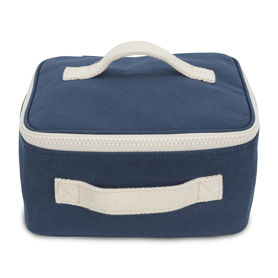 Fluf Insulated Square Lunch Bag for Work & School - Classic Navy