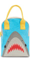 Certified Organic Zipper Lunch Bag - 'Shark' By Fluf