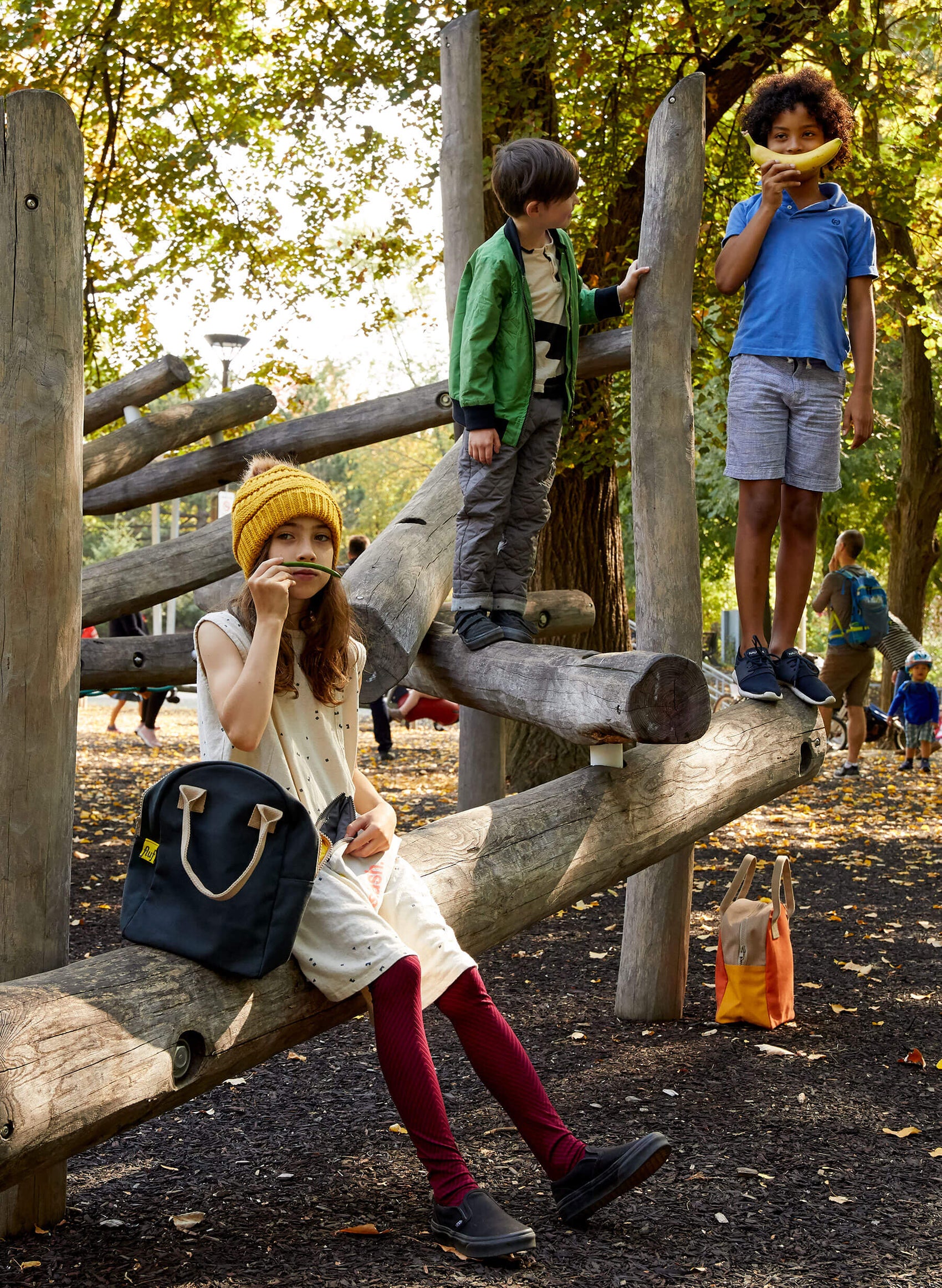 Zipper Lunch Bag - Soft Black By Fluf